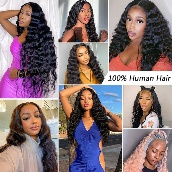 Loose Deep Wave 5x5 HD Lace Closure Pre Plucked Human Hair